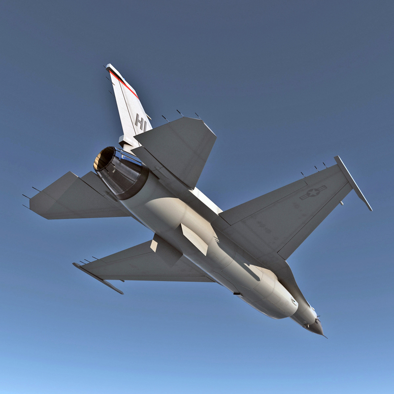 3d fighter f-16 fighting falcon