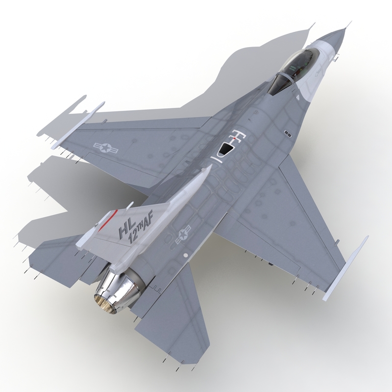 3d fighter f-16 fighting falcon