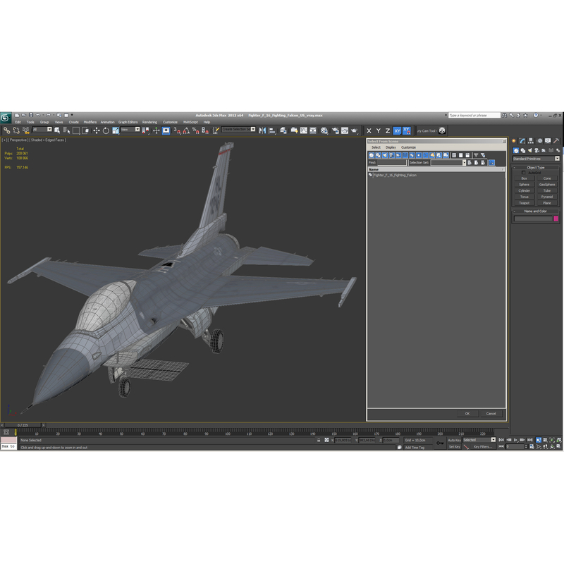 3d fighter f-16 fighting falcon