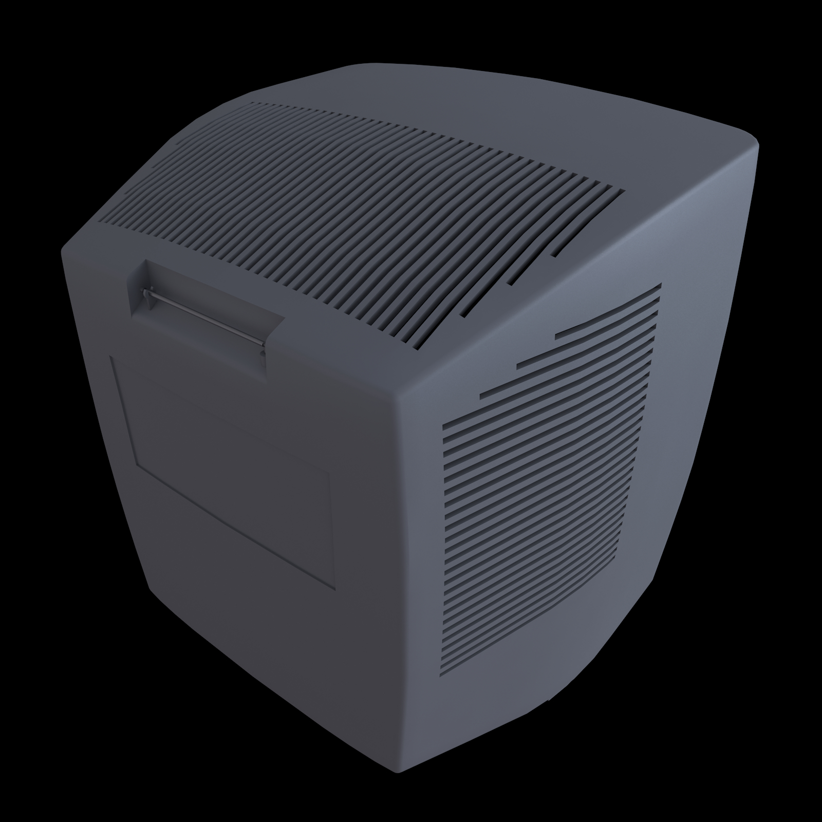 3d model old crt tv