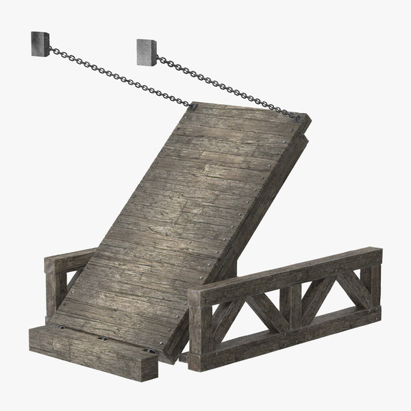 medieval drawbridge 3d model