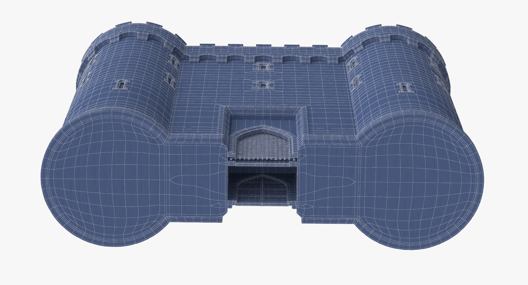 gatehouse portcullis 02 3d c4d