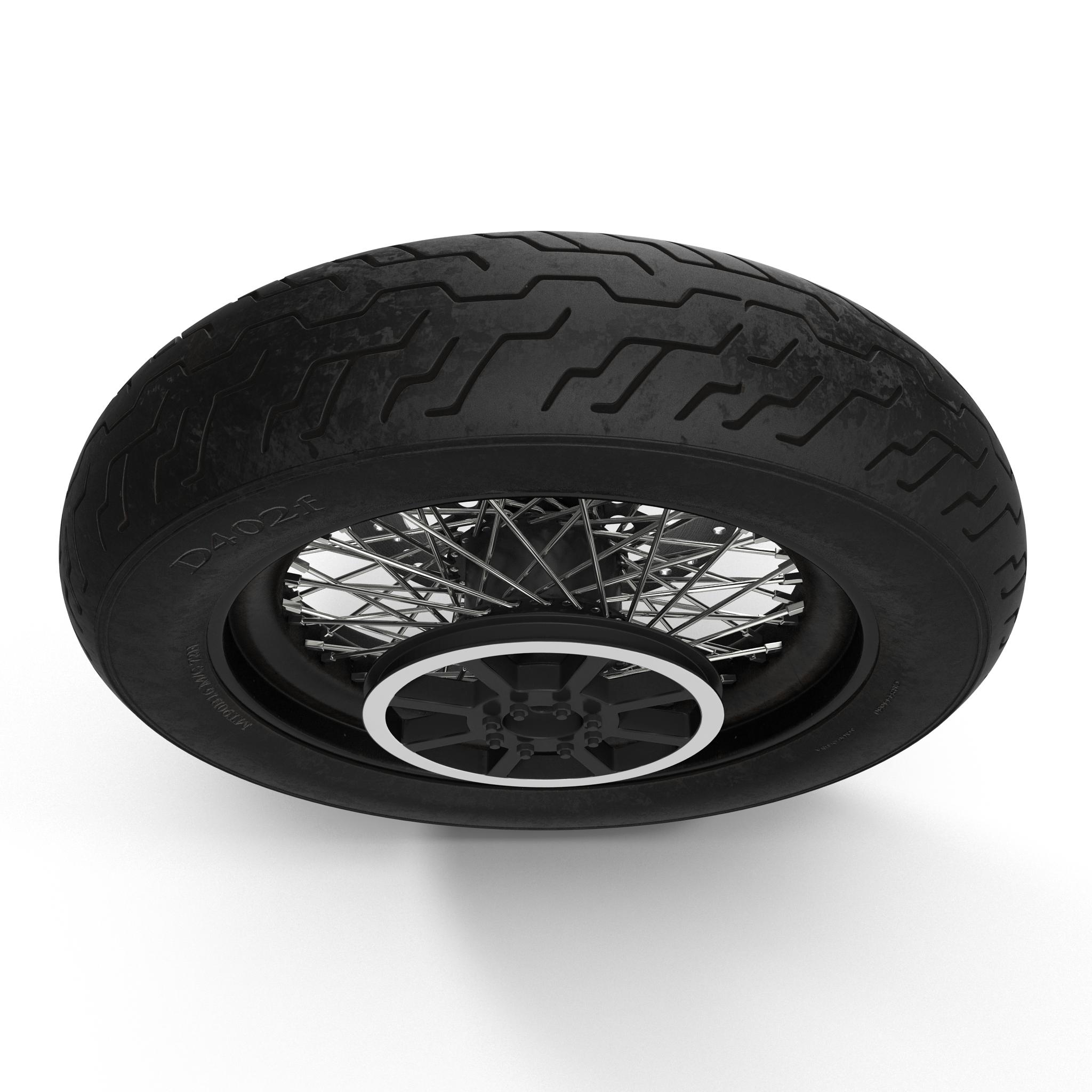 3d motorcycle wheel model