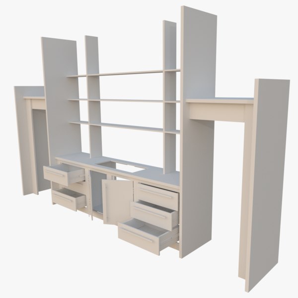 3d interactive kitchen bar counter