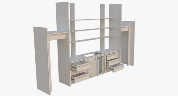 3d interactive kitchen bar counter