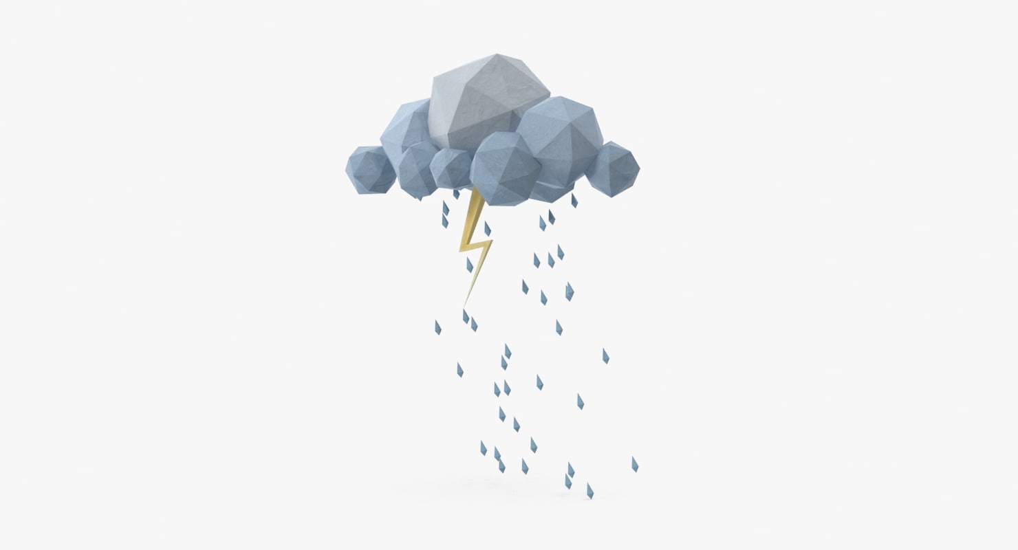 3d cloud storm lightning