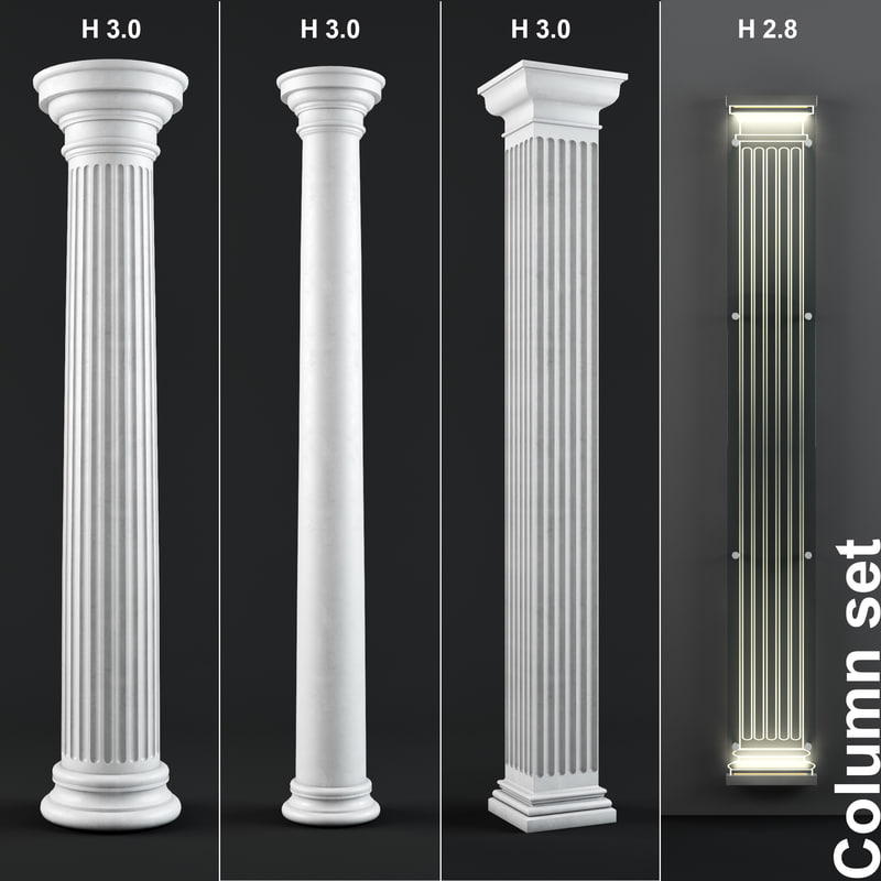 3d column model