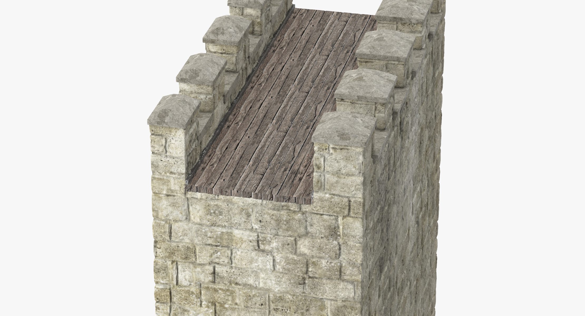 3d model wall section 03