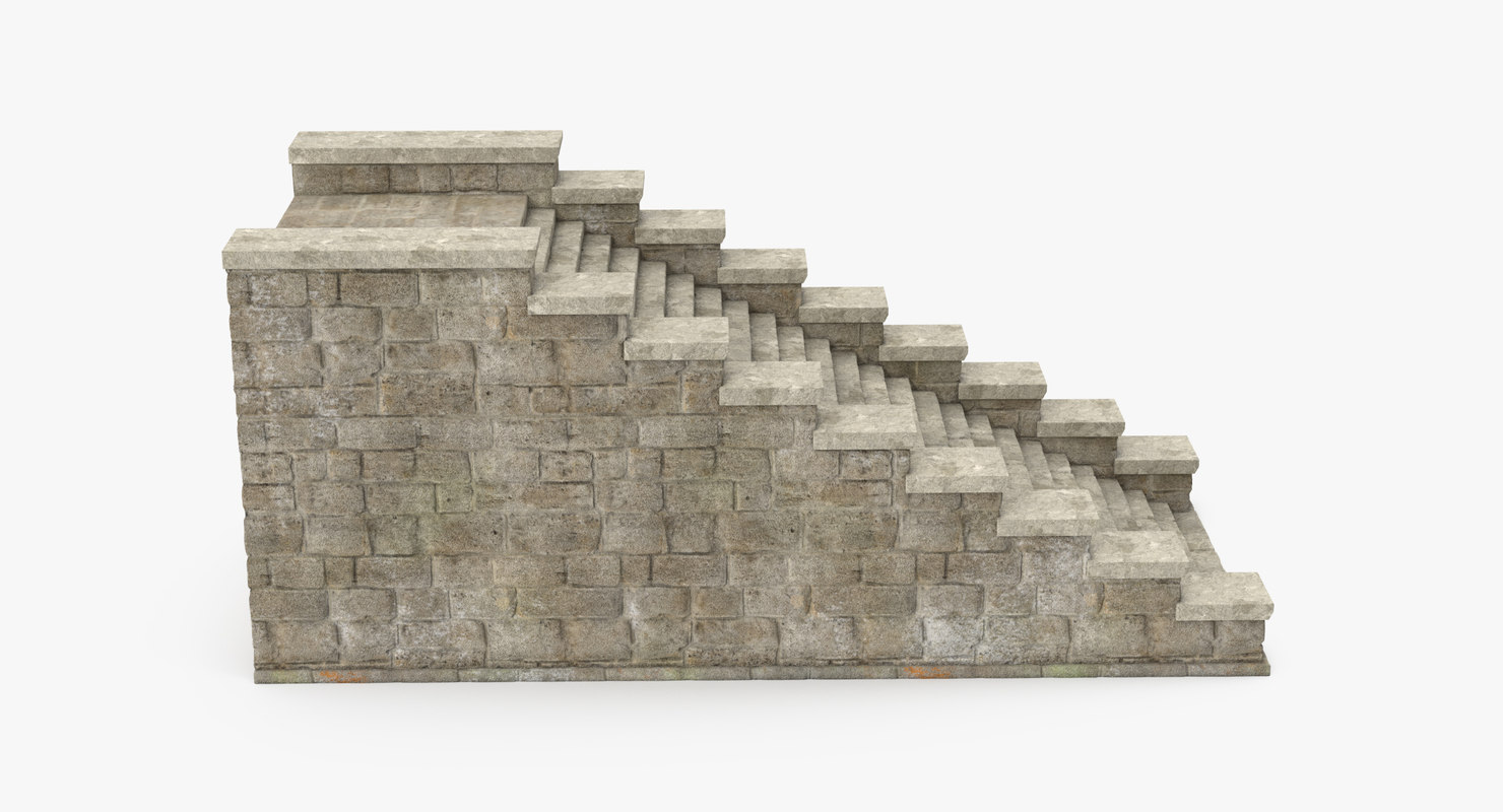 3d castle stairs 01