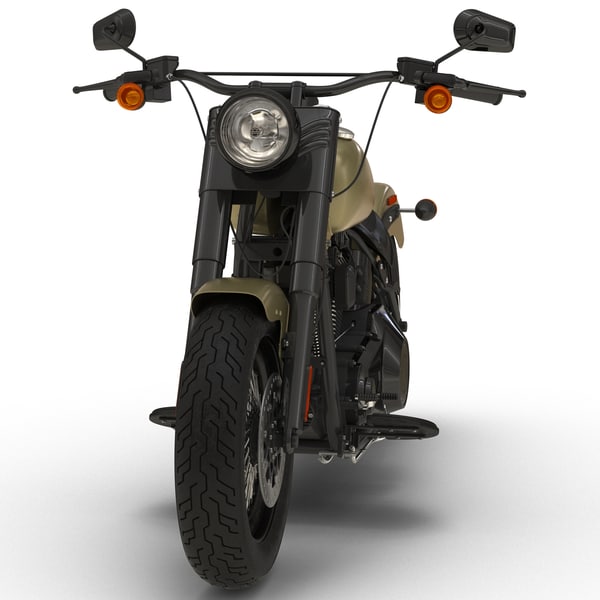 generic motorcycle rigged 3d model