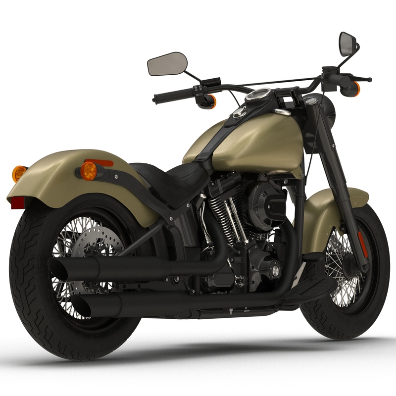 generic motorcycle rigged 3d model