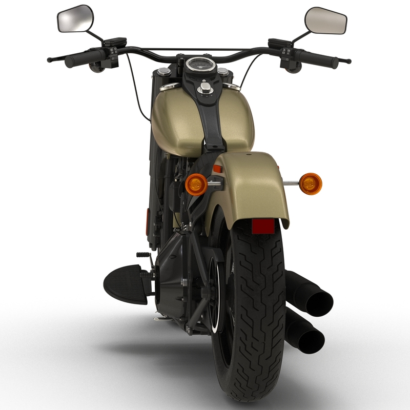 generic motorcycle rigged 3d model