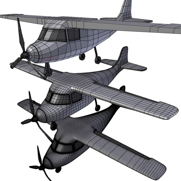 3ds stunt plane