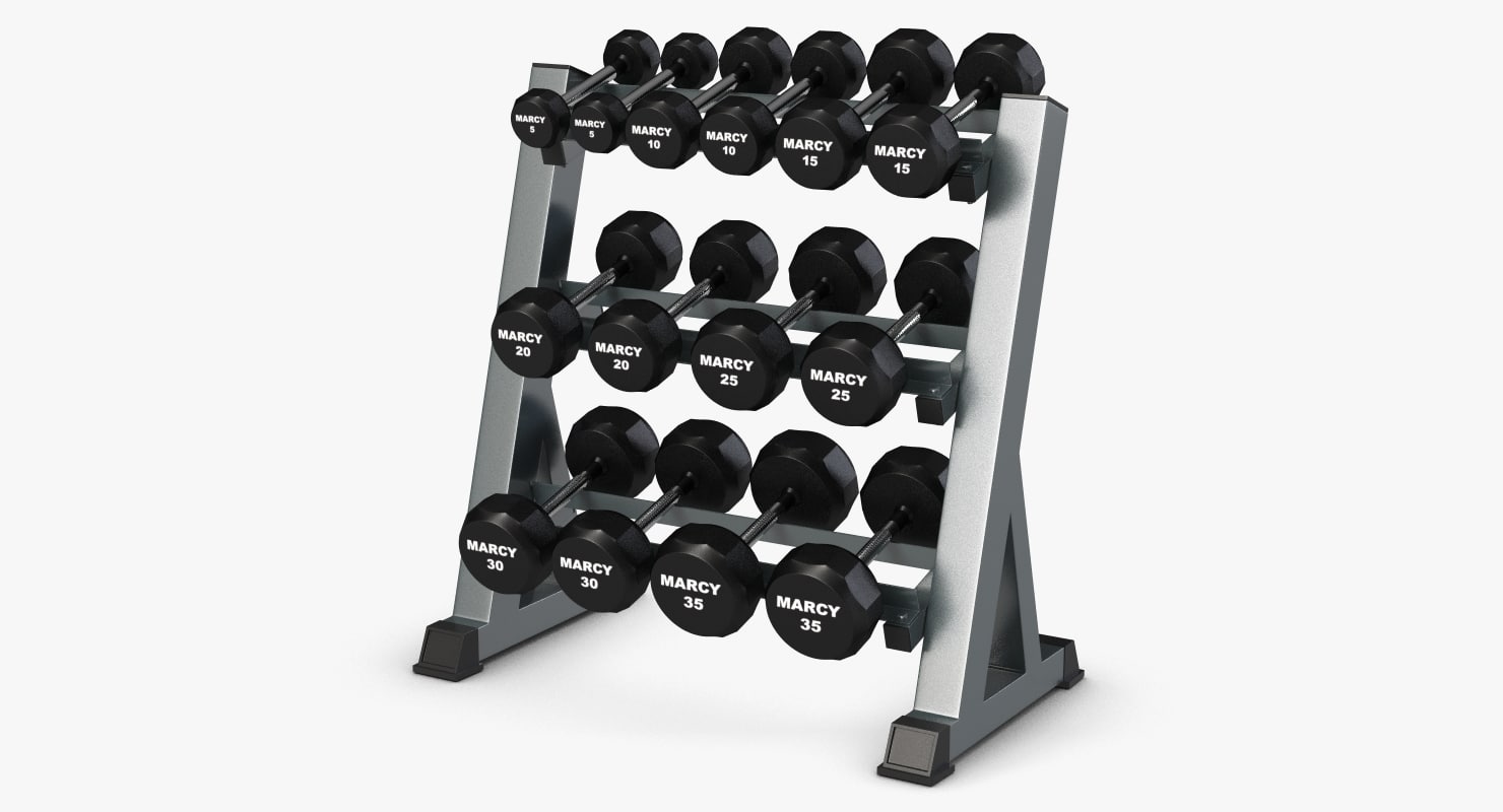 3d weight rack model