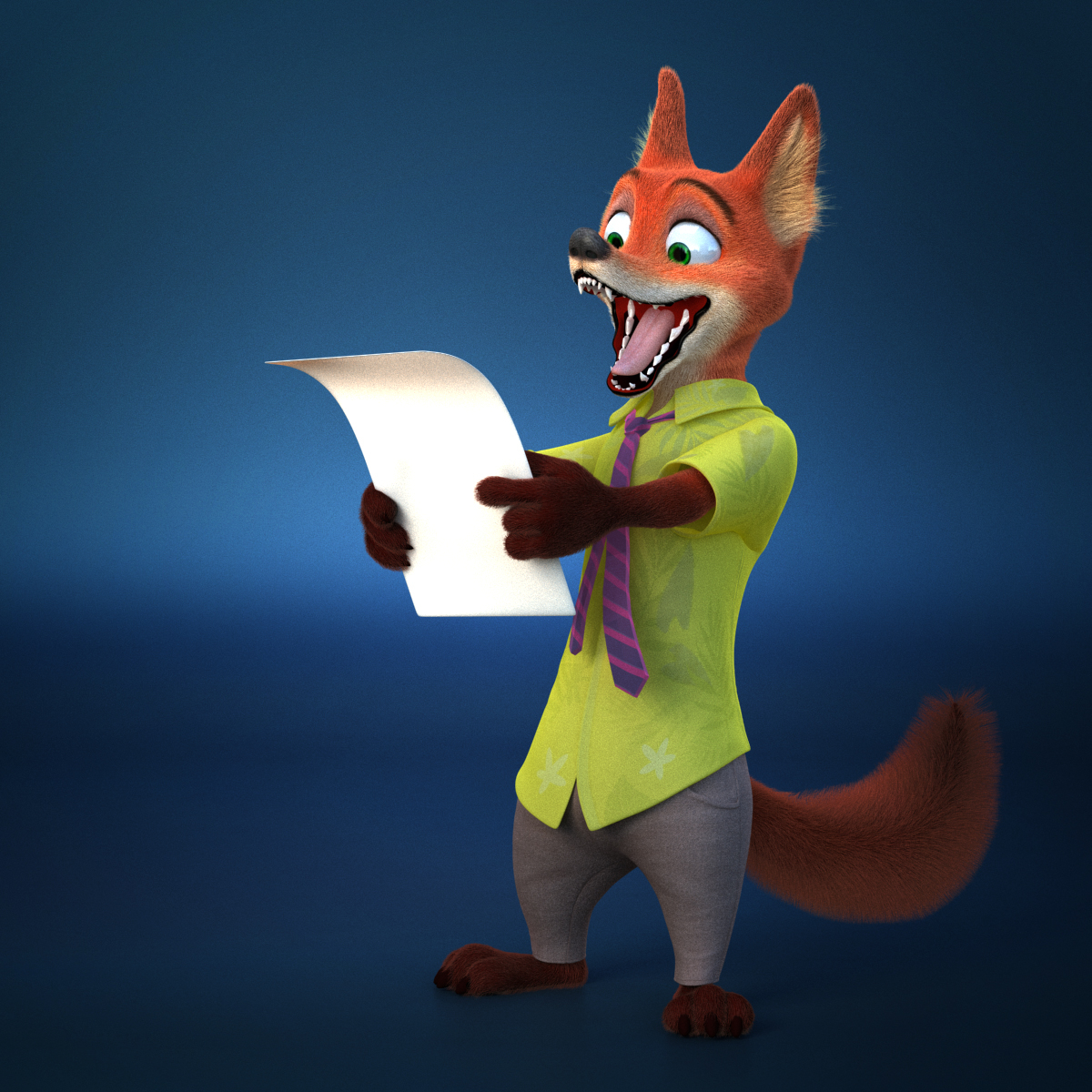 3d fur nick model