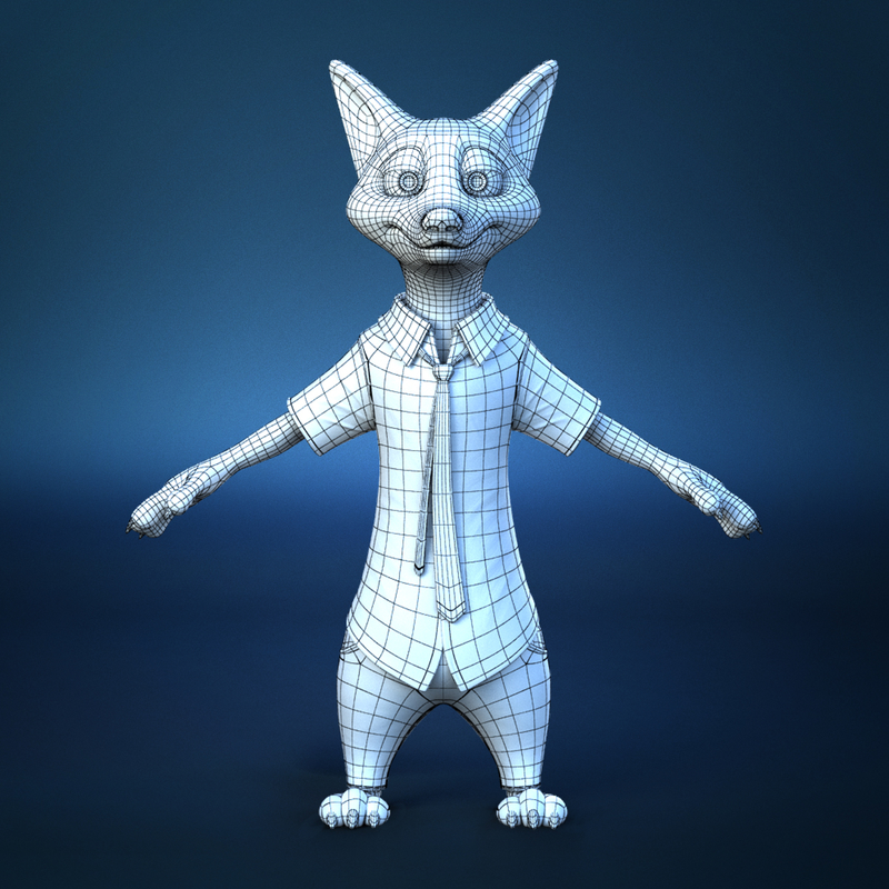 3d fur nick model