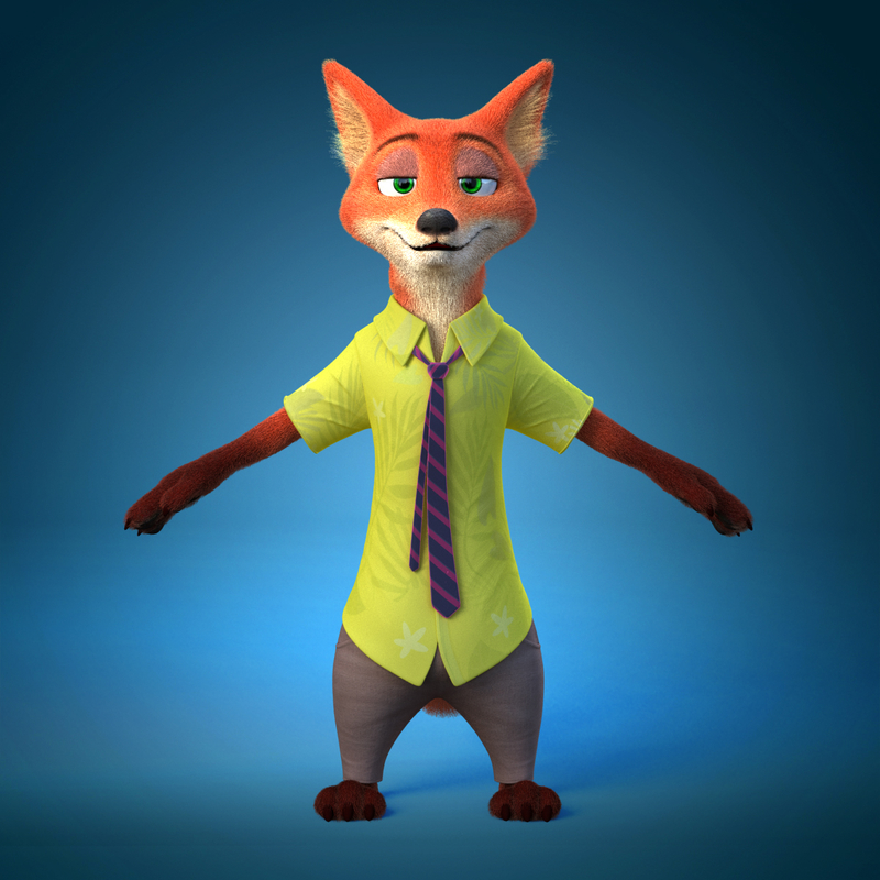 3d fur nick model