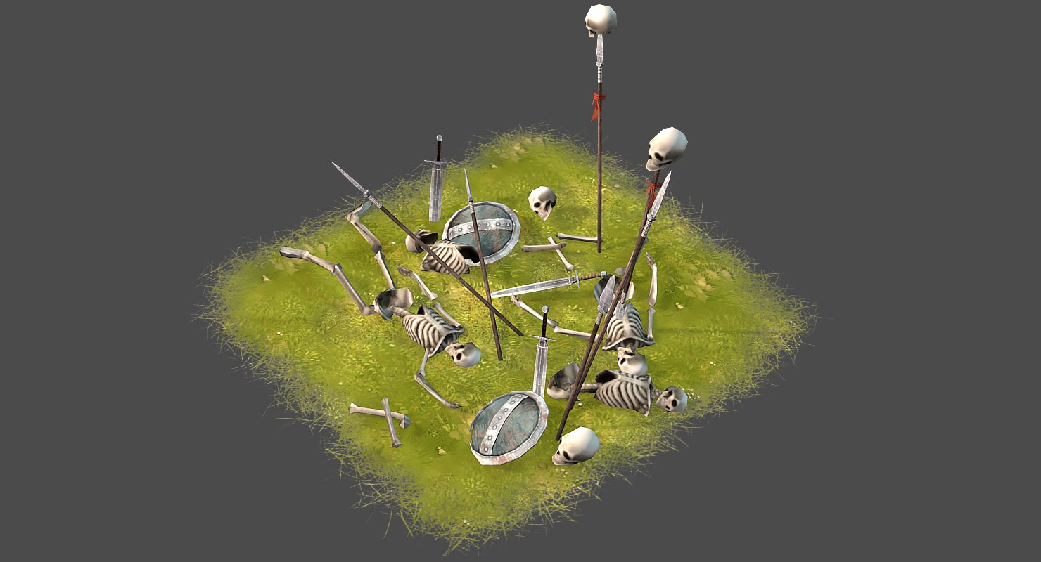 3d cartoon battlefield