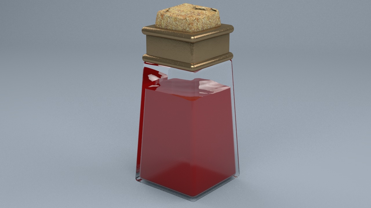 healing potion minor 3d model