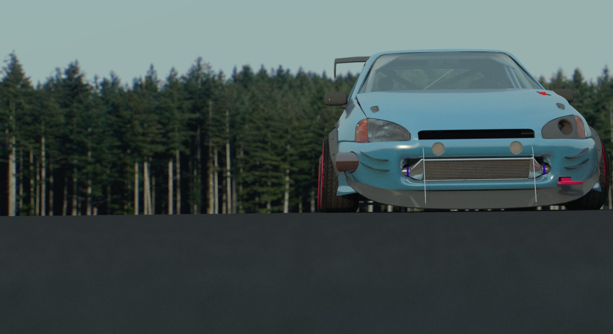 3d model of racing car toyota starlet