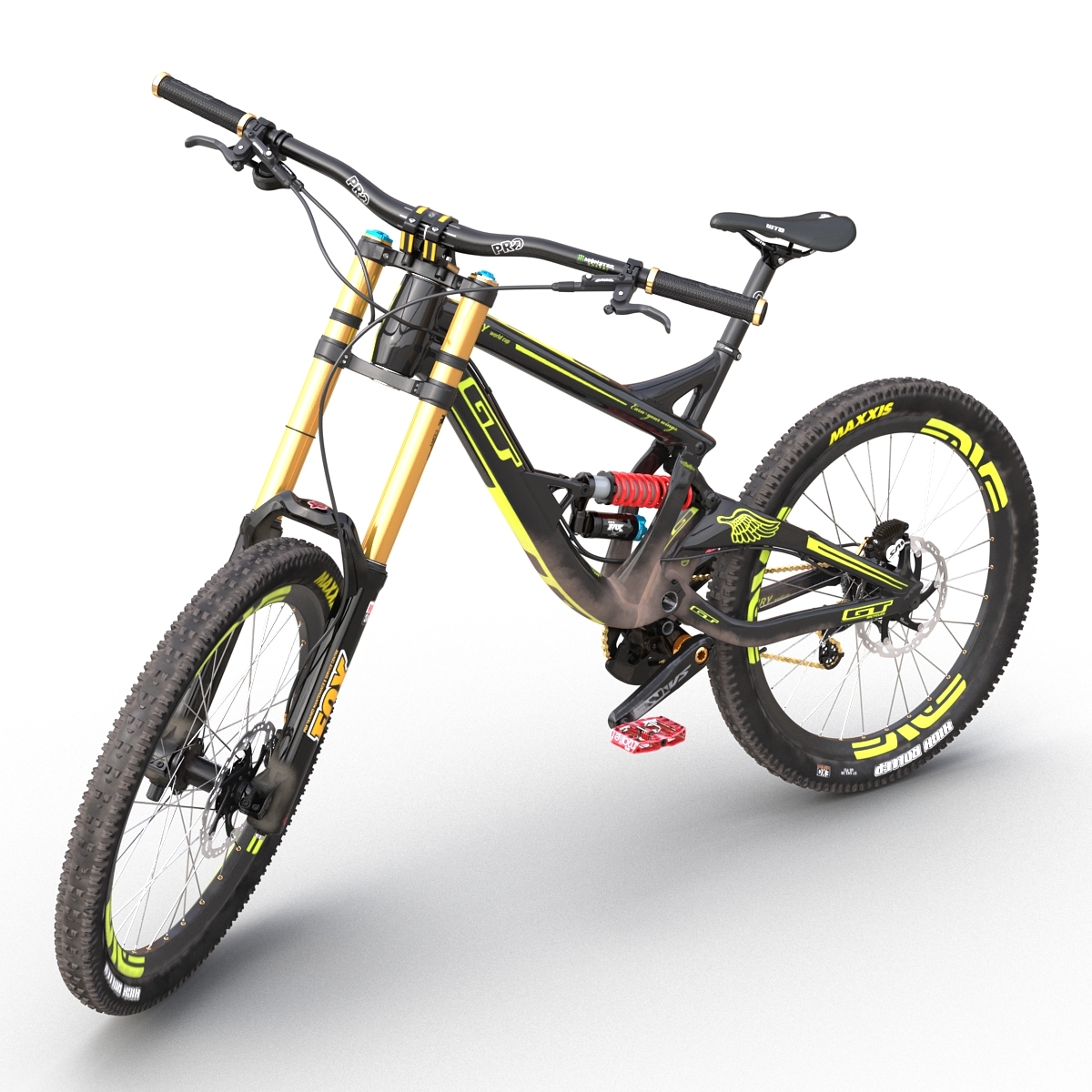 3d mountain bike gt fury model