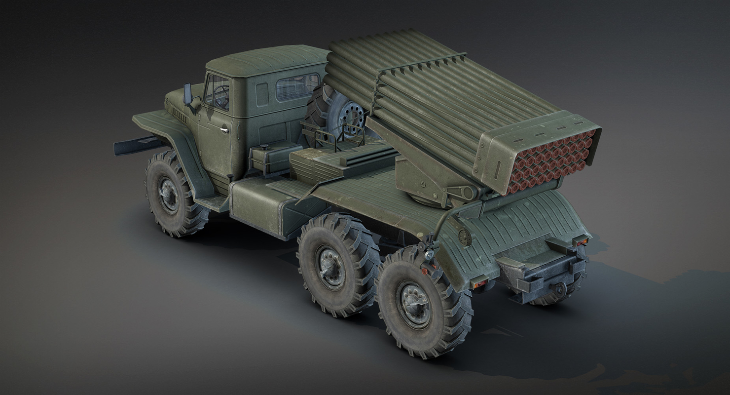 3d model low-poly bm-21 grad