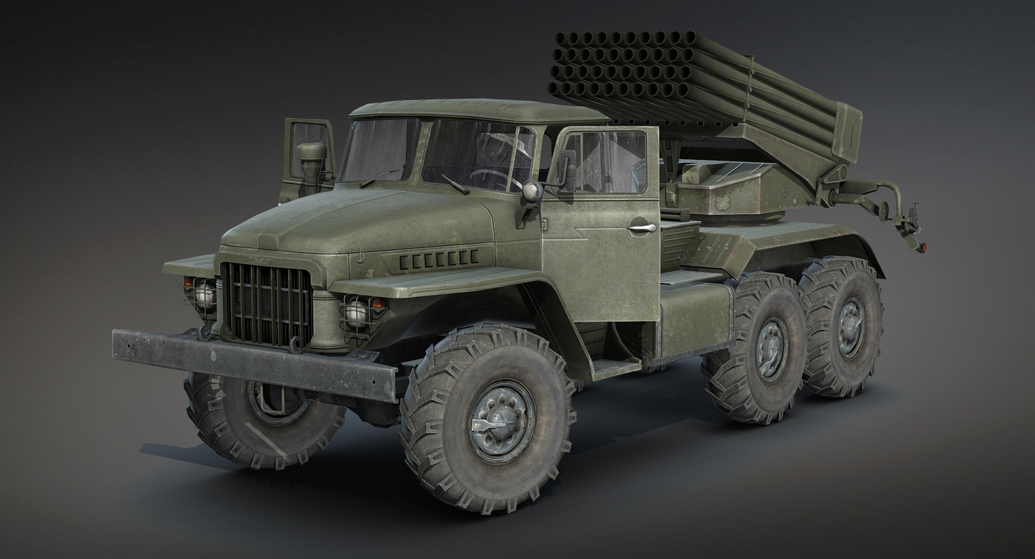 3d model low-poly bm-21 grad