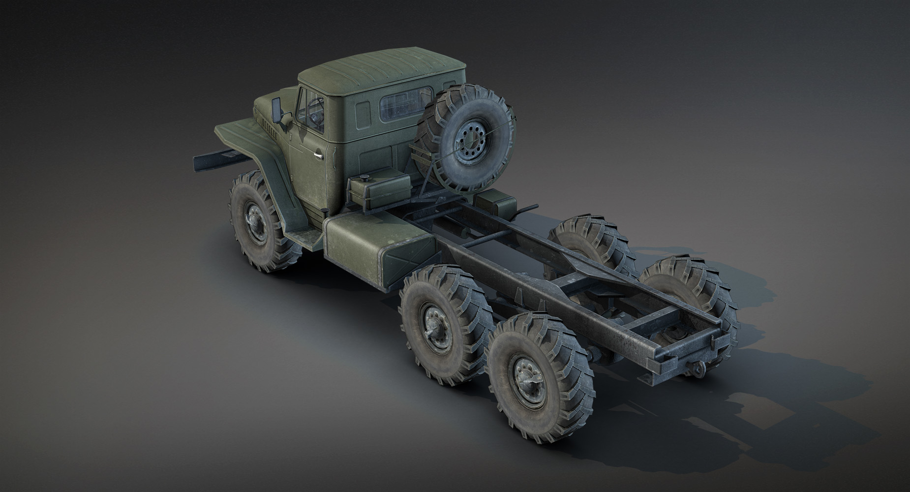3d model low-poly bm-21 grad