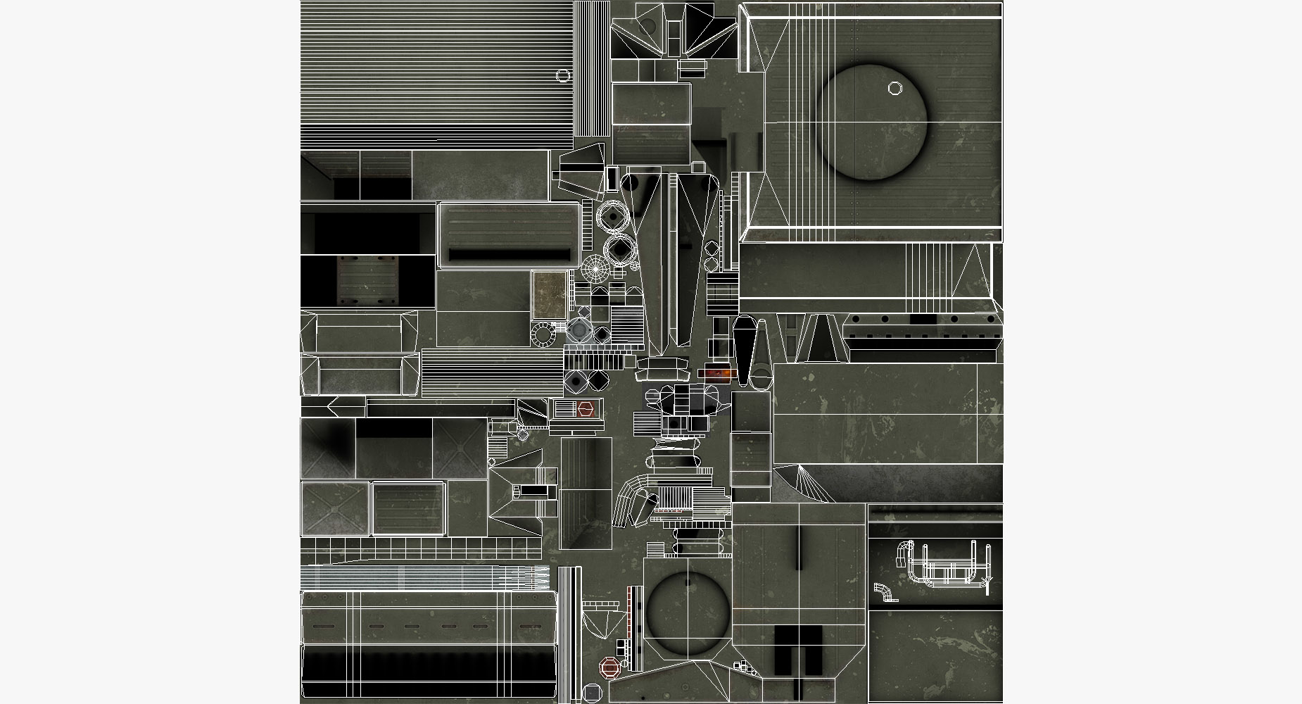 low-poly grad rocket launcher 3d max