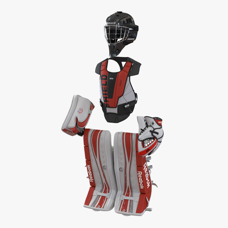 Hockey Goalie Protection Kit Rot 2 3D-Modell - TurboSquid 1046985