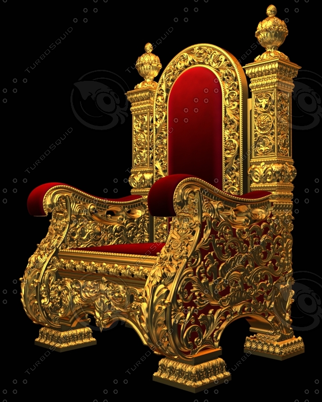 3d royal chair armchair