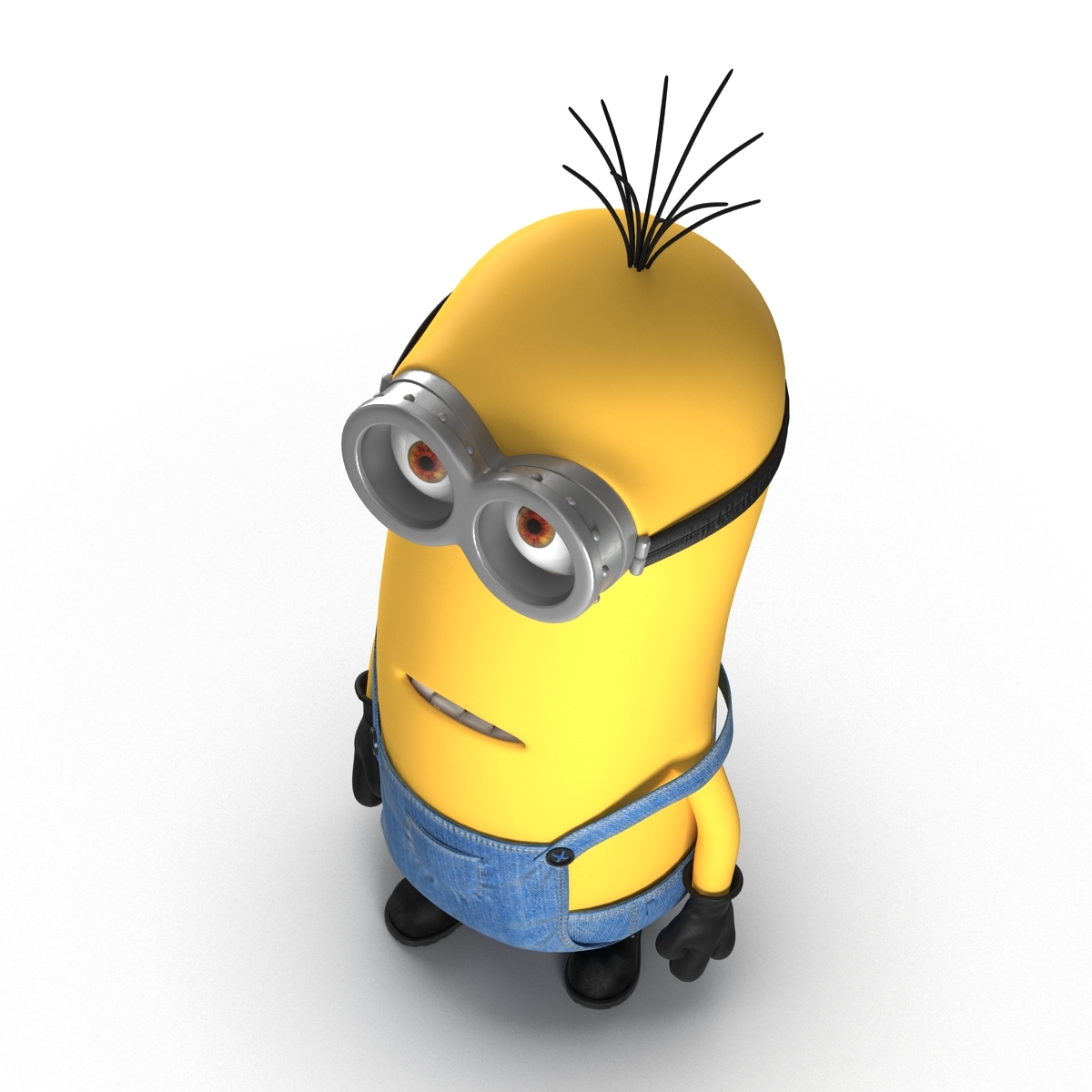 tall eyed minion pose 3d max