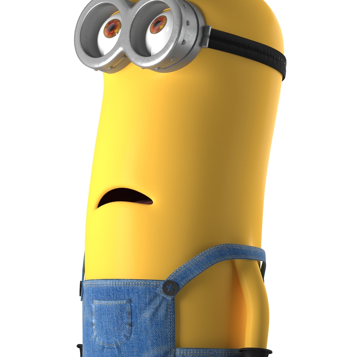 tall eyed minion pose 3d max