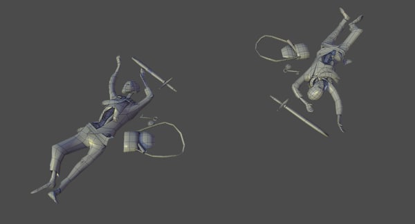 cartoon dead adventurer 3d max