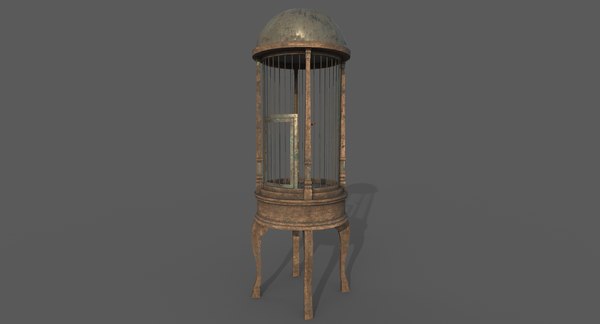 old birdcage 3d model