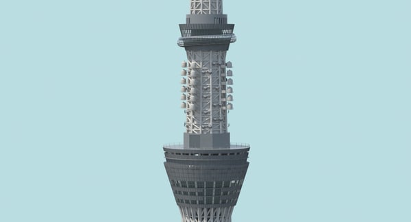 3d model tokyo skytree