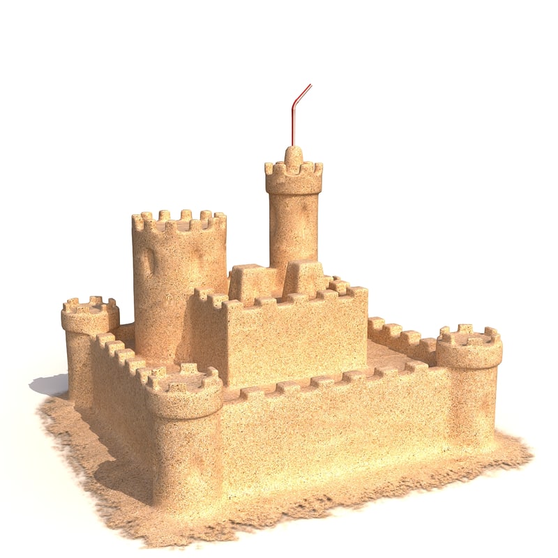 3d model of sand castle