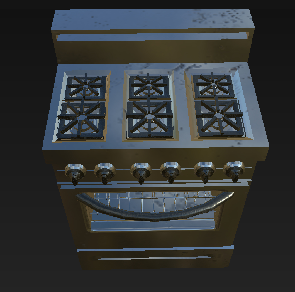 3d stove oven model