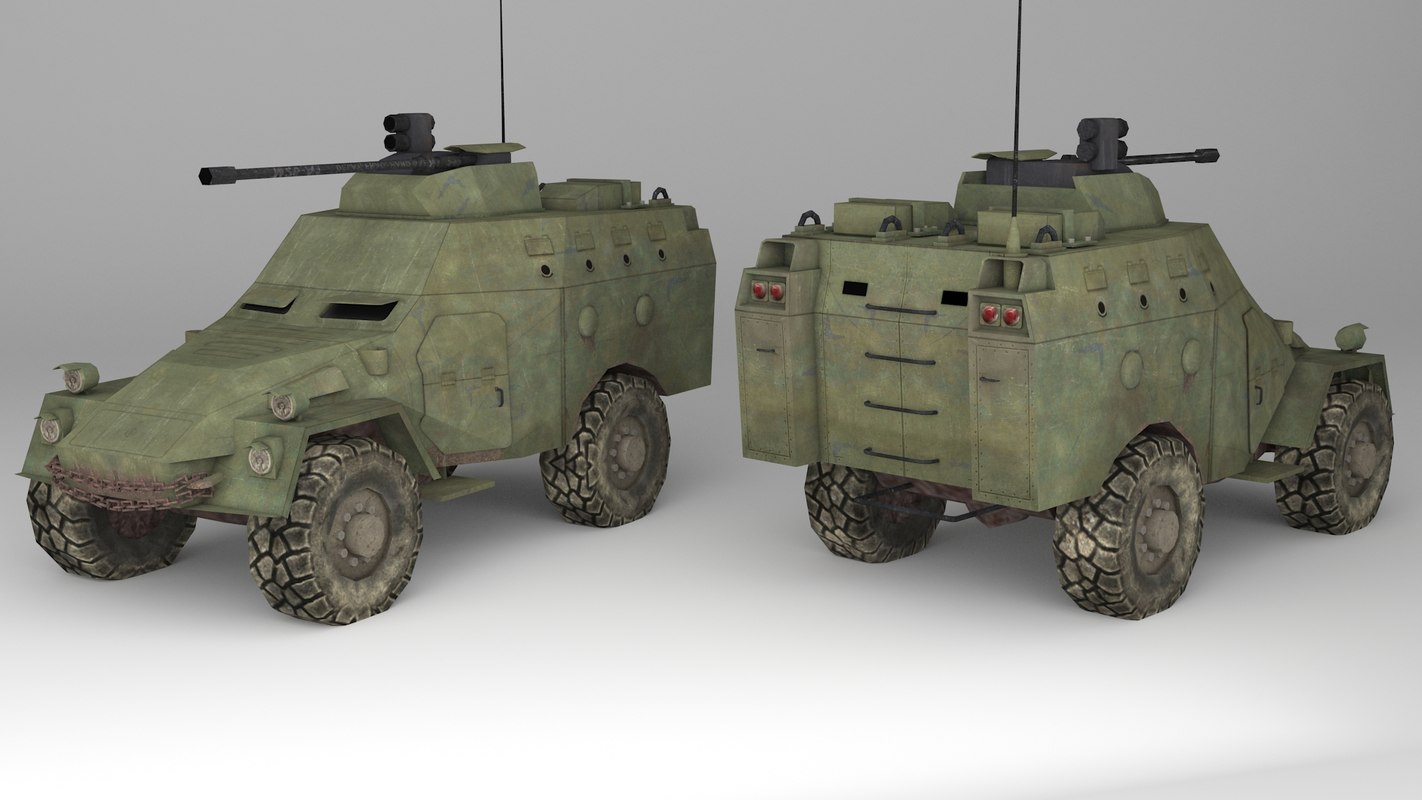 3d armoured apc model