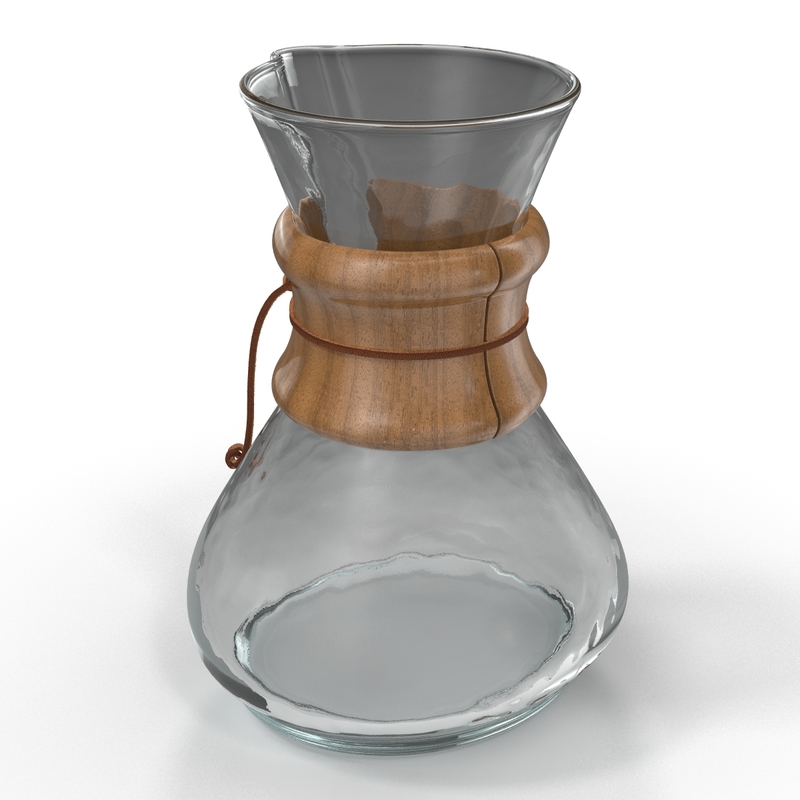 3d glass coffee carafe model