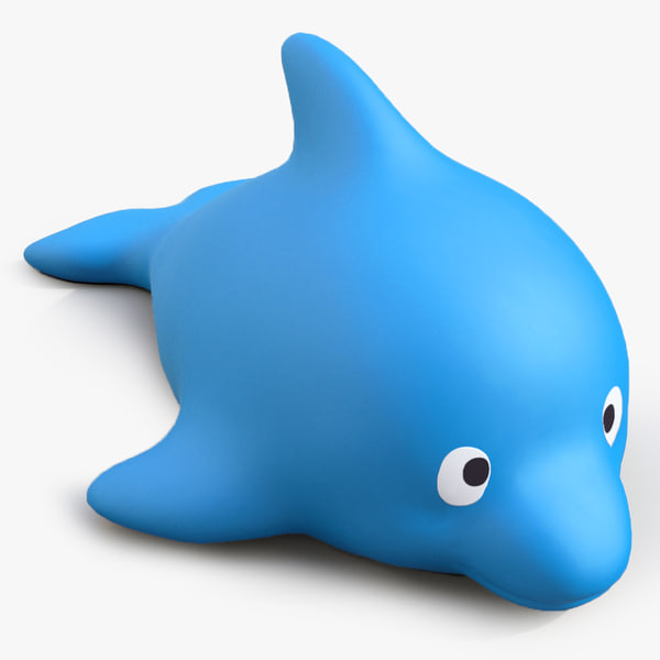 rubber toy whale 3d model