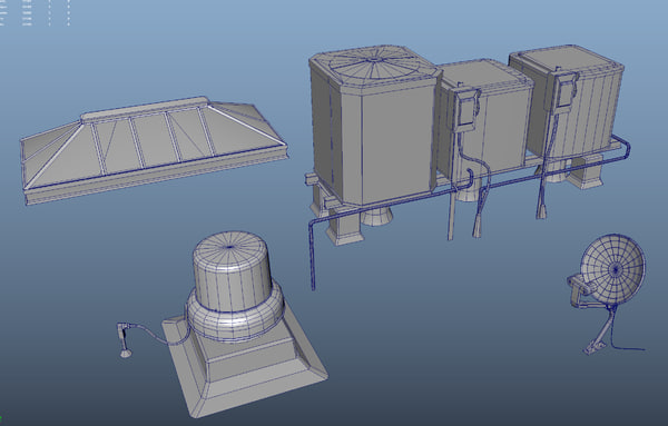 3d hvac ac model
