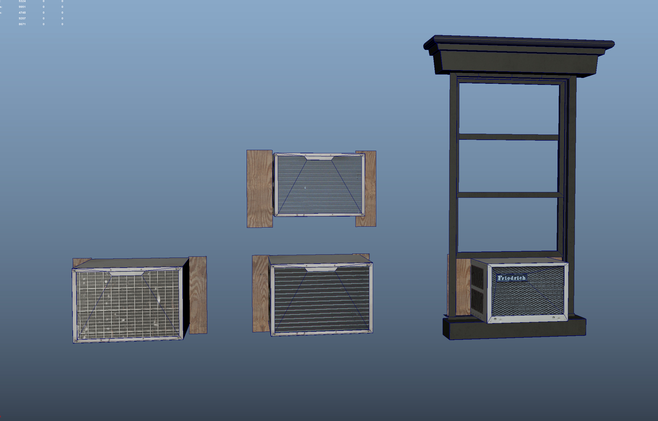 3d hvac ac model