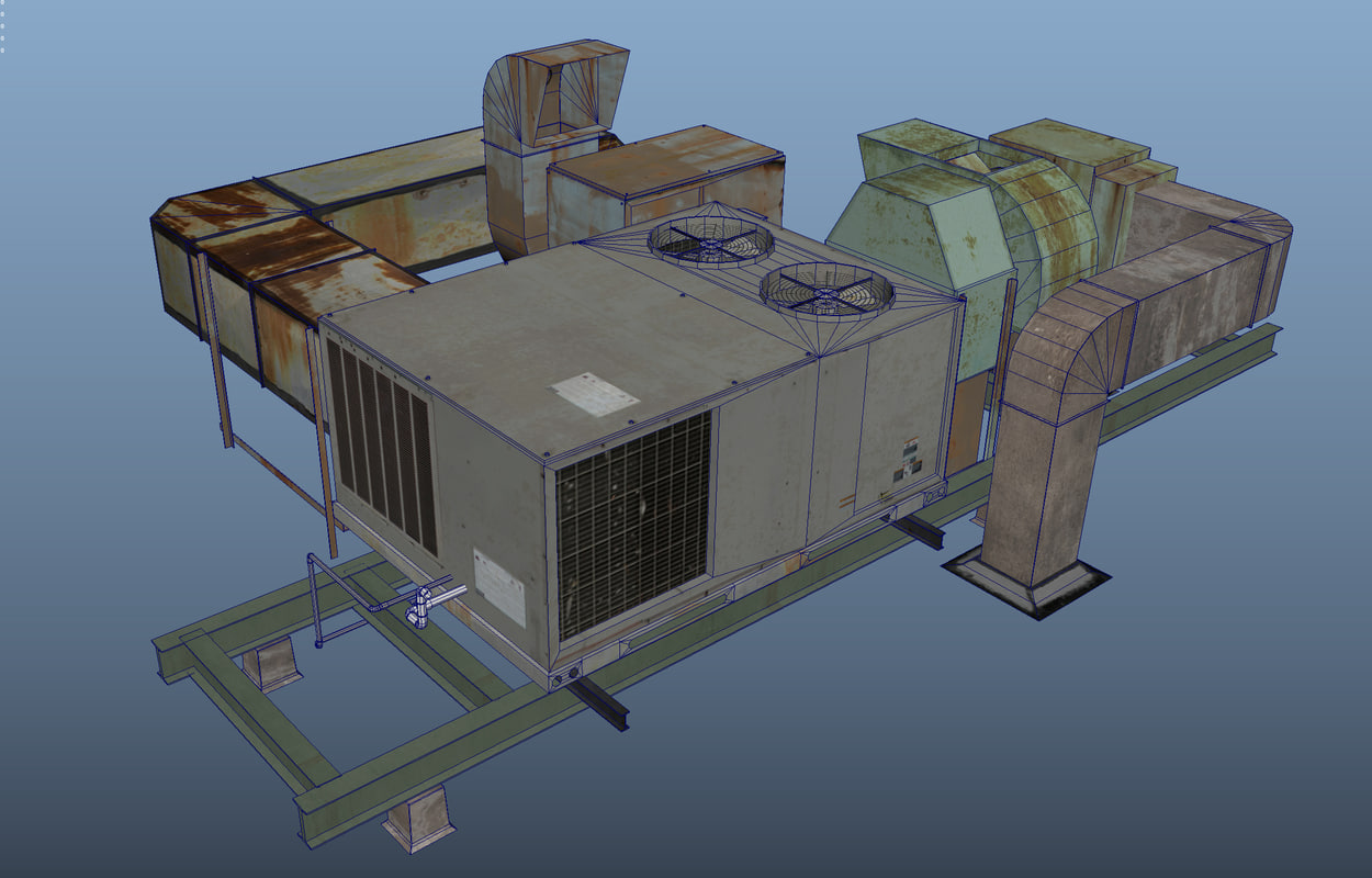 3d hvac ac model