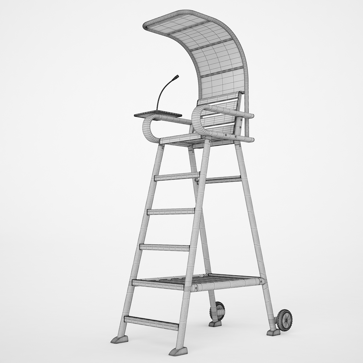 tennis umpire chair 3d model