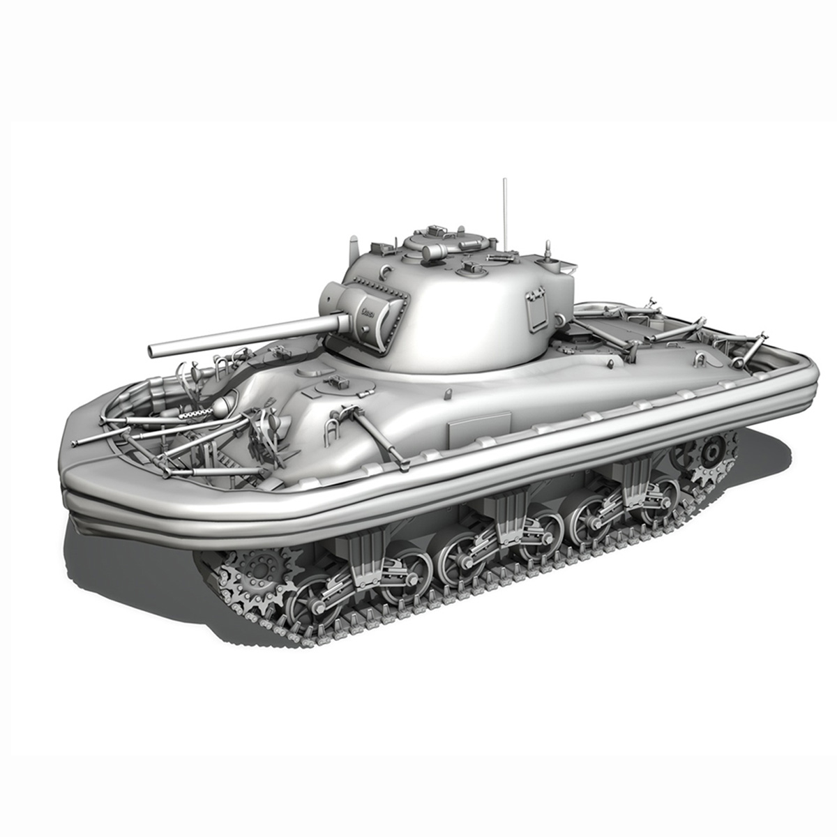 m4 sherman mk iii 3d model