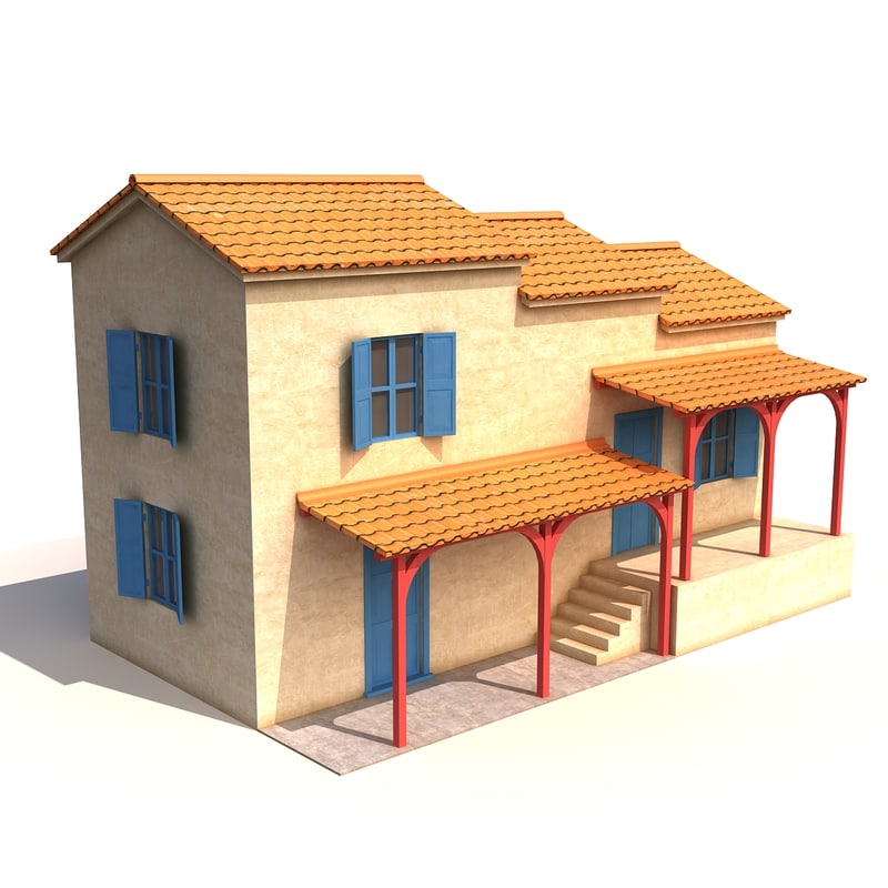 greek house 3d model