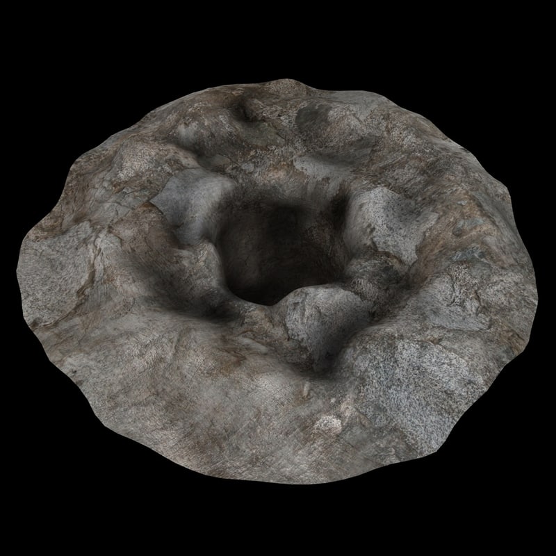 3d realistic hole 01 blue