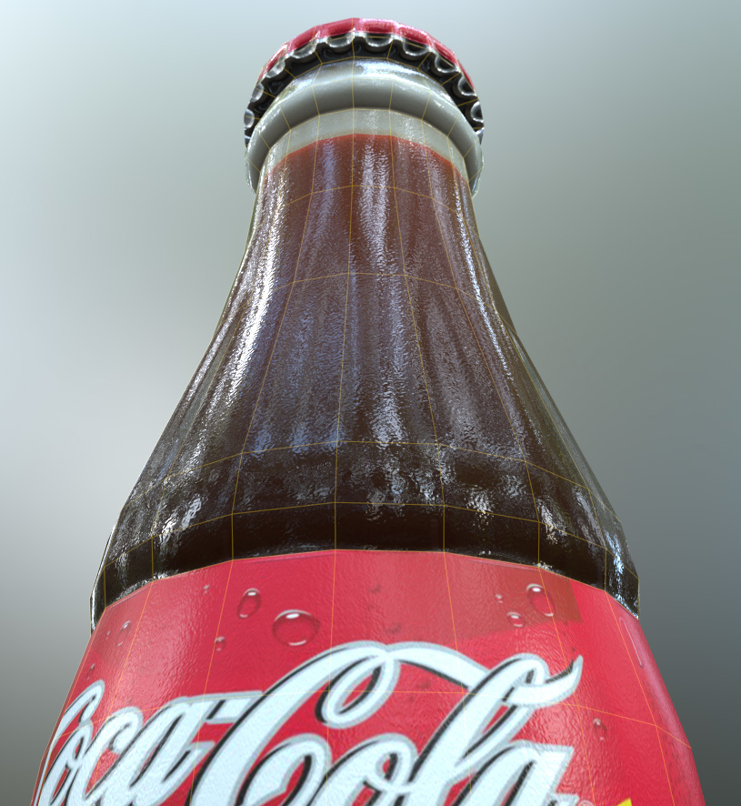 3d model coca-cola bottle