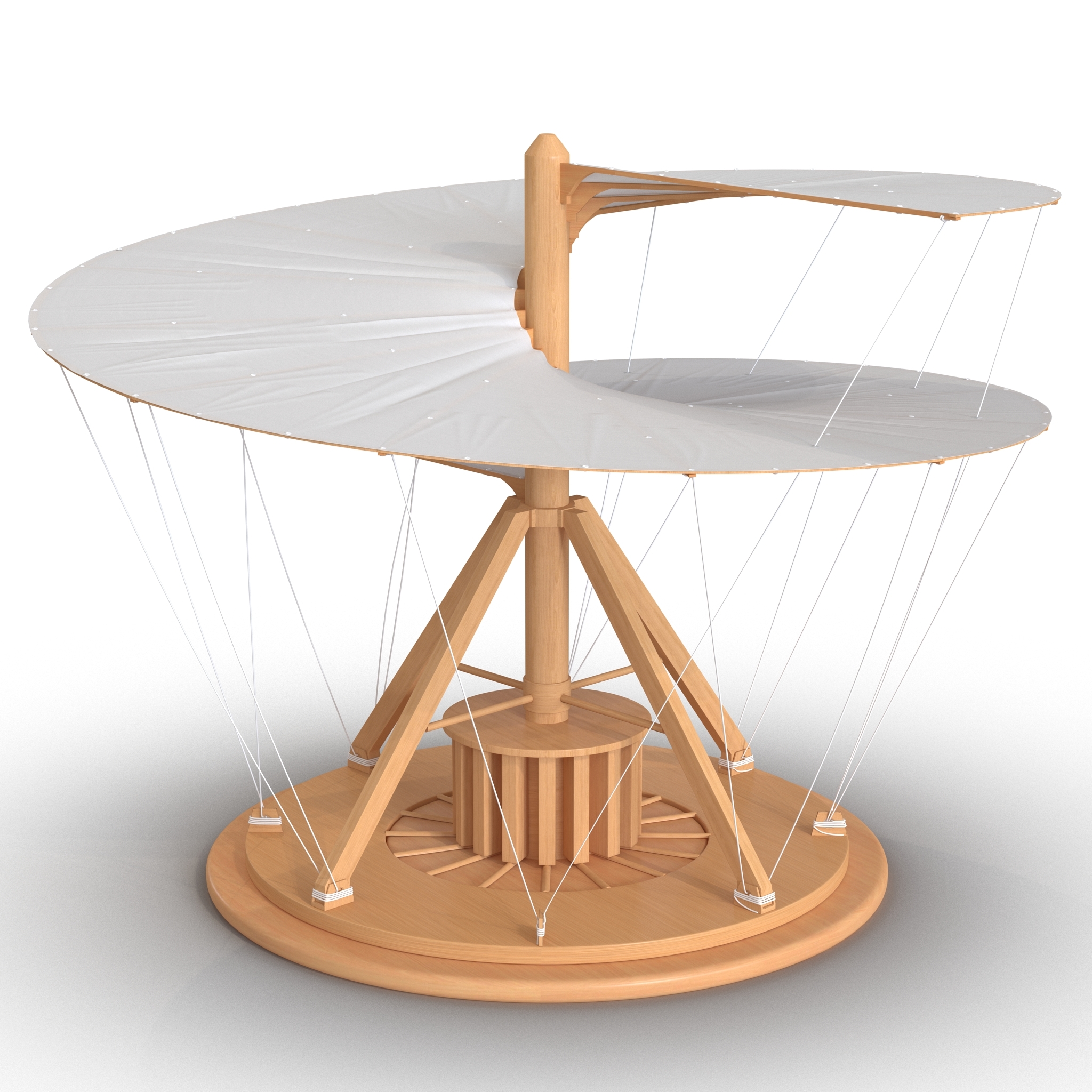 3d model leonardo da vinci aerial